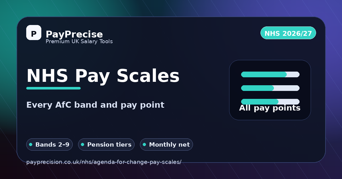 NHS Pay Scales 2026/27 | Agenda for Change Bands